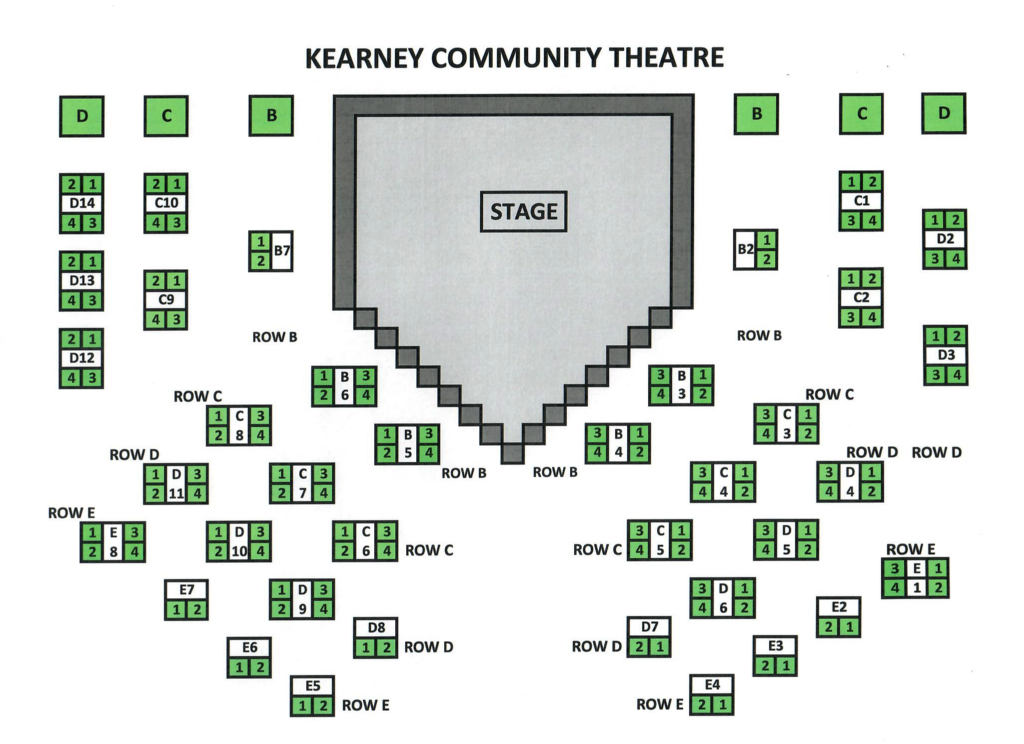 Seating Chart - Kearney Community Theatre